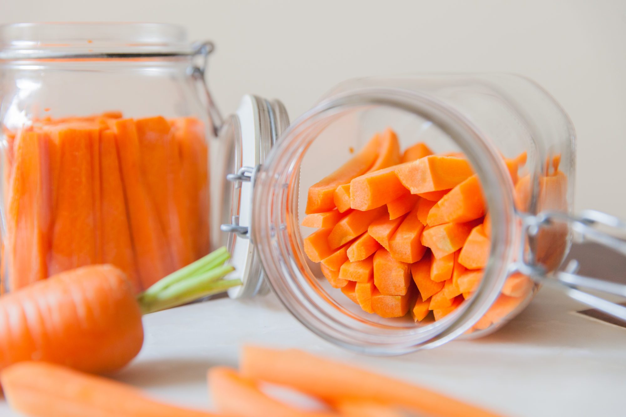Lacto Fermented Carrot Sticks - Naturally fermented